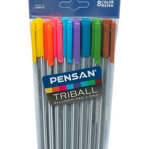 Ballpoint Pen PENSAN Triball 1mm - 8 colors STYLO.ma MAROC