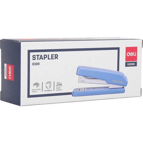 Agrafeuse Deli Stapler 0300 - bleue STYLO.ma MAROC